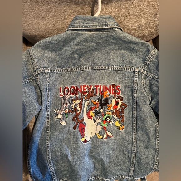 Warner Bros. | Jackets & Coats | Vintage Kids Looney Toons Denim Jacket ...